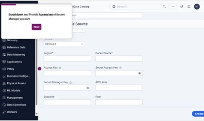 PDC: Secret Manager Support for AWS S3 Data Source | Pentaho